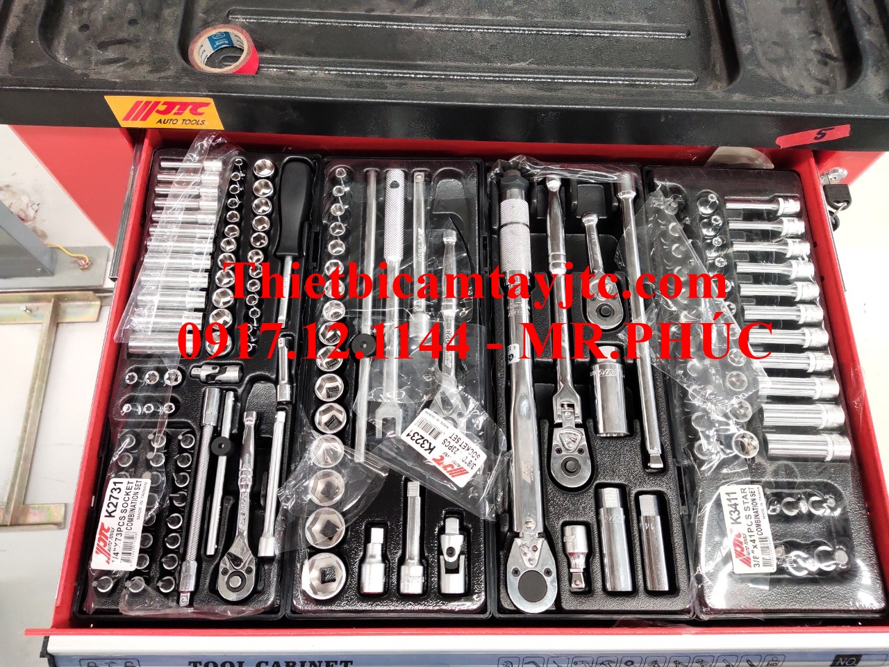 Tủ 7 ngăn kèm 225 chi tiết JTC-3931+ 225 JTC Made in Taiwan