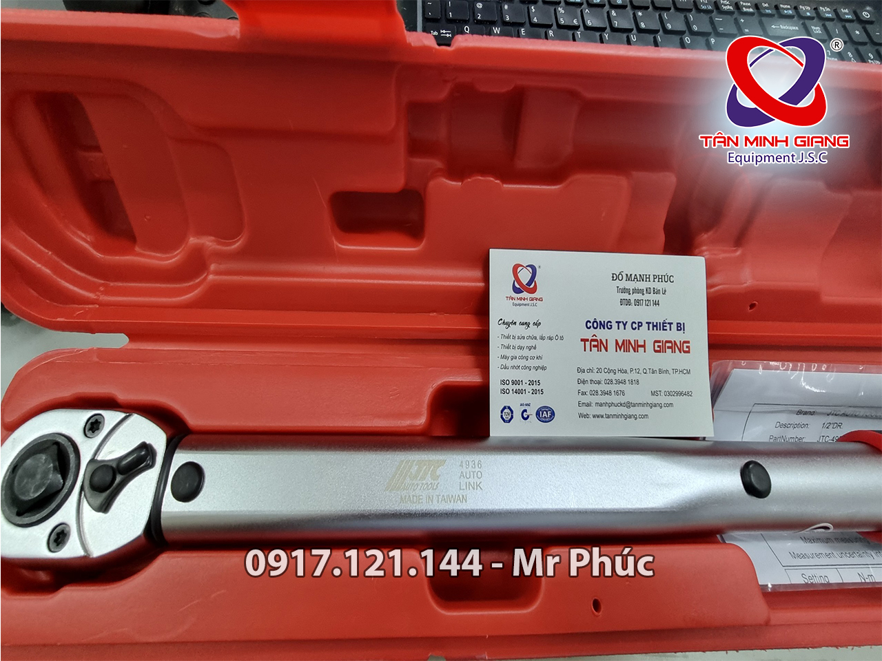 Cần siết lực 1/2" 20~200Nm JTC 4936 - Thiết Bị Tân Minh Giang