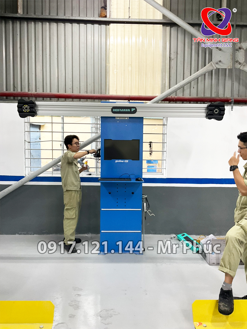 Thiết bị kiểm tra góc đặt bánh xe Hofmann Geoliner 630